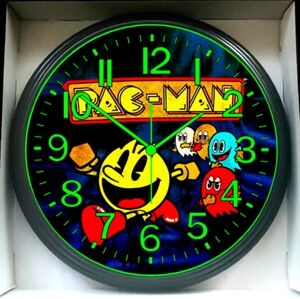 Wall Decor | Pacman Lounge Game Room Glow In The Dark Wall Clock New ...